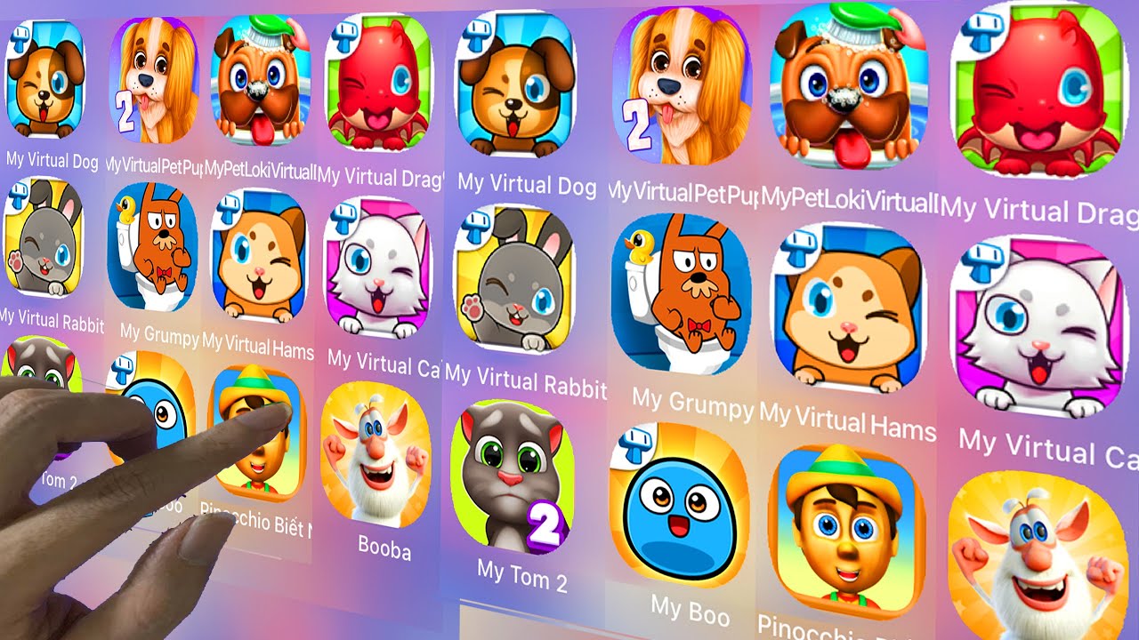 My Talking (Pinocchio + Tom 2 + Boo + Booba ) & My Virtual ( Puppy ...