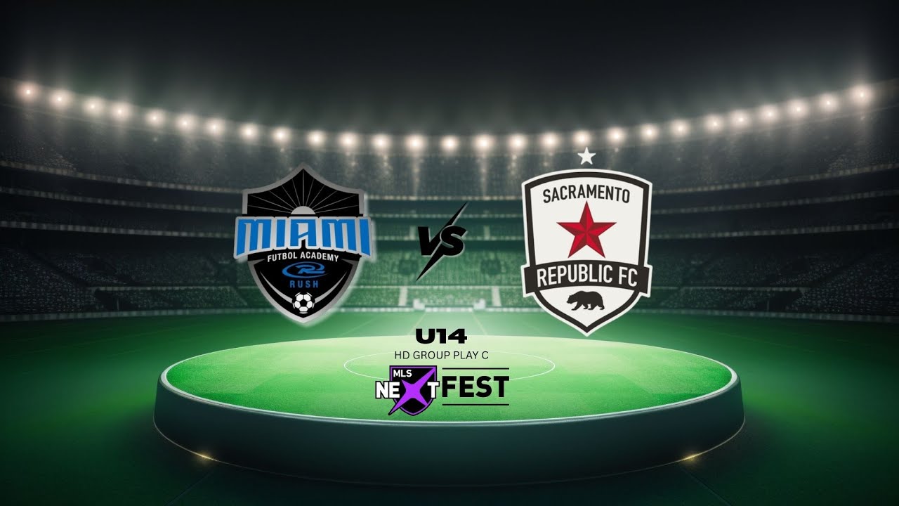 U14 MLS Next | Miami Futbol Academy Rush vs Sacramento Republic - YouTube