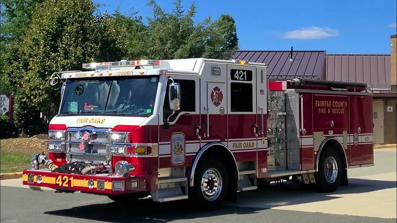 Fairfax County Fire & Rescue Department Engine 421 and Medic 421 ...