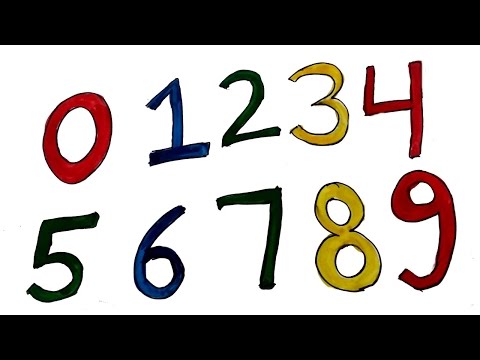 12345678910 How to Draw Numbers 0123456789 for Kids | The Alphabet Song ...