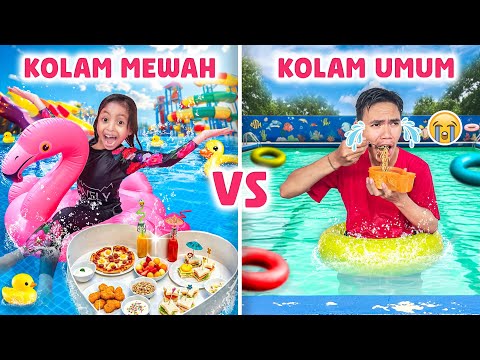 SEHARIAN BERENANG! 😱 Leika di Kolam Mewah, Tompel di Kolam Umum!