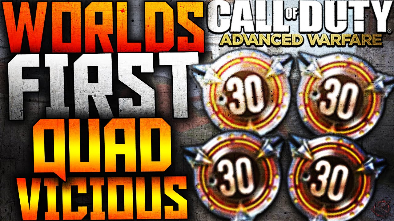 COD Advanced Warfare - WORLDS FIRST "QUAD VICIOUS" IN ADVANCED WARFARE ...