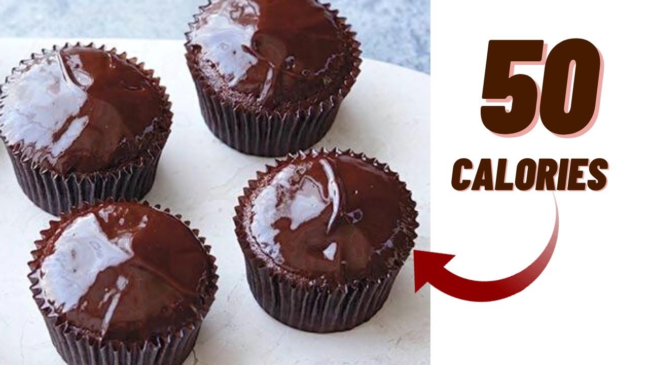 50 CALORIE CHOCOLATE FUDGE CUPCAKES - YouTube