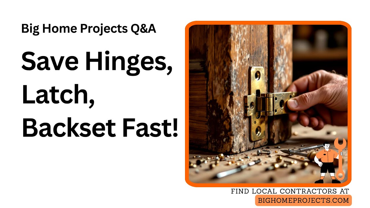 Save Your Hinges Latch Backset: Reuse Door Hardware - YouTube
