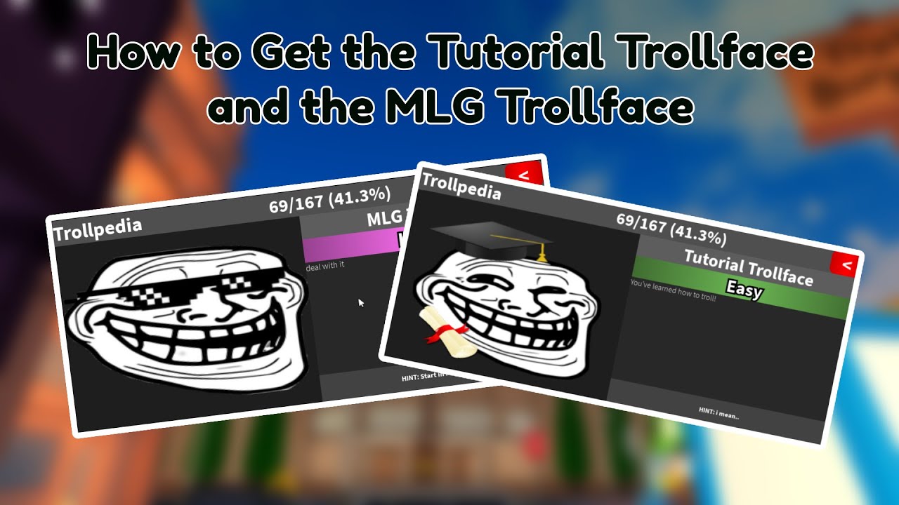 How to Get the "Tutorial Trollface" and the "MLG Trollface" in ROBLOX ...