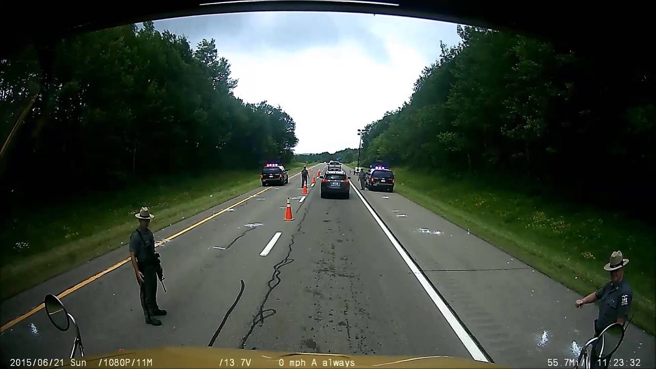 NY State Trooper Road Block in Friendship, NY, 6/21/15 - YouTube