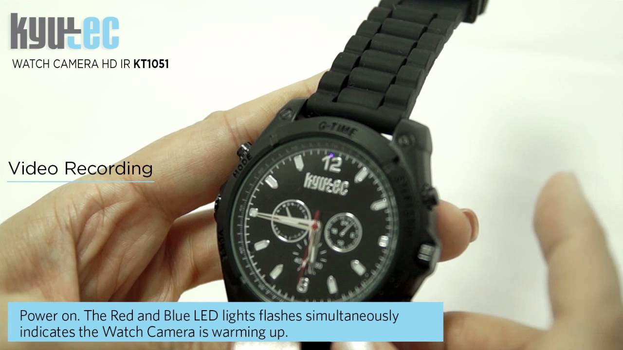 KT1051 IR HD Camera Watch. (with Infrared LED) - YouTube
