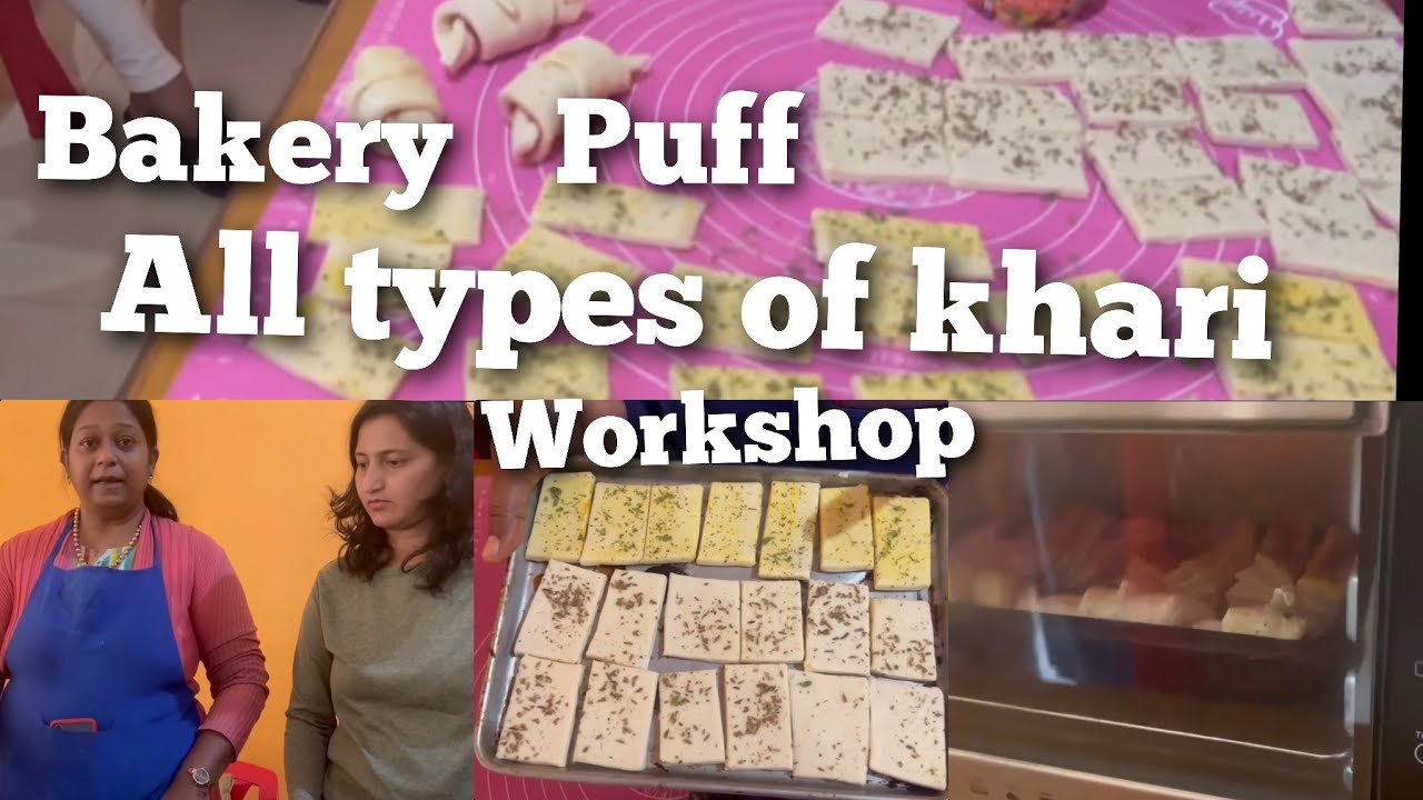 खारी Bakery puff dough,khari recipe,methi sugar, jira Khari,croissant ...
