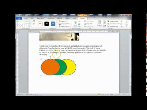 Editing and Formatting shapes in MS Word 2010 - 2013 - YouTube