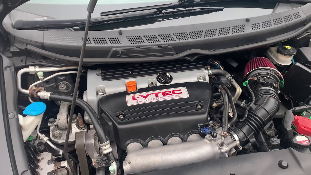 8th gen SI OEM intake modded - YouTube