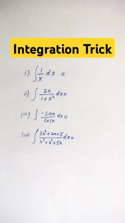 🔥🔥 ONE SHOT Integration || Integration Tricks || Class 12 || #maths #integration #shorts - YouTube