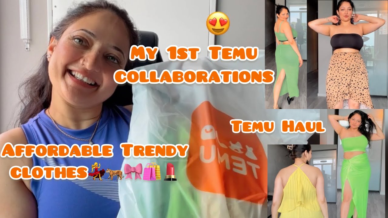 My 1st Collaboration with Temu 😍 | Temu Haul | affordable Trendy ...