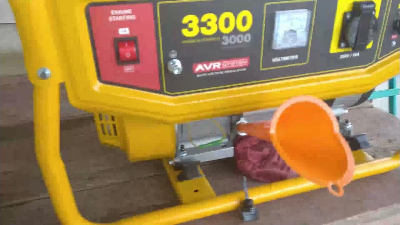 Бензиновый генератор steher GS-4500, первый пуск - YouTube