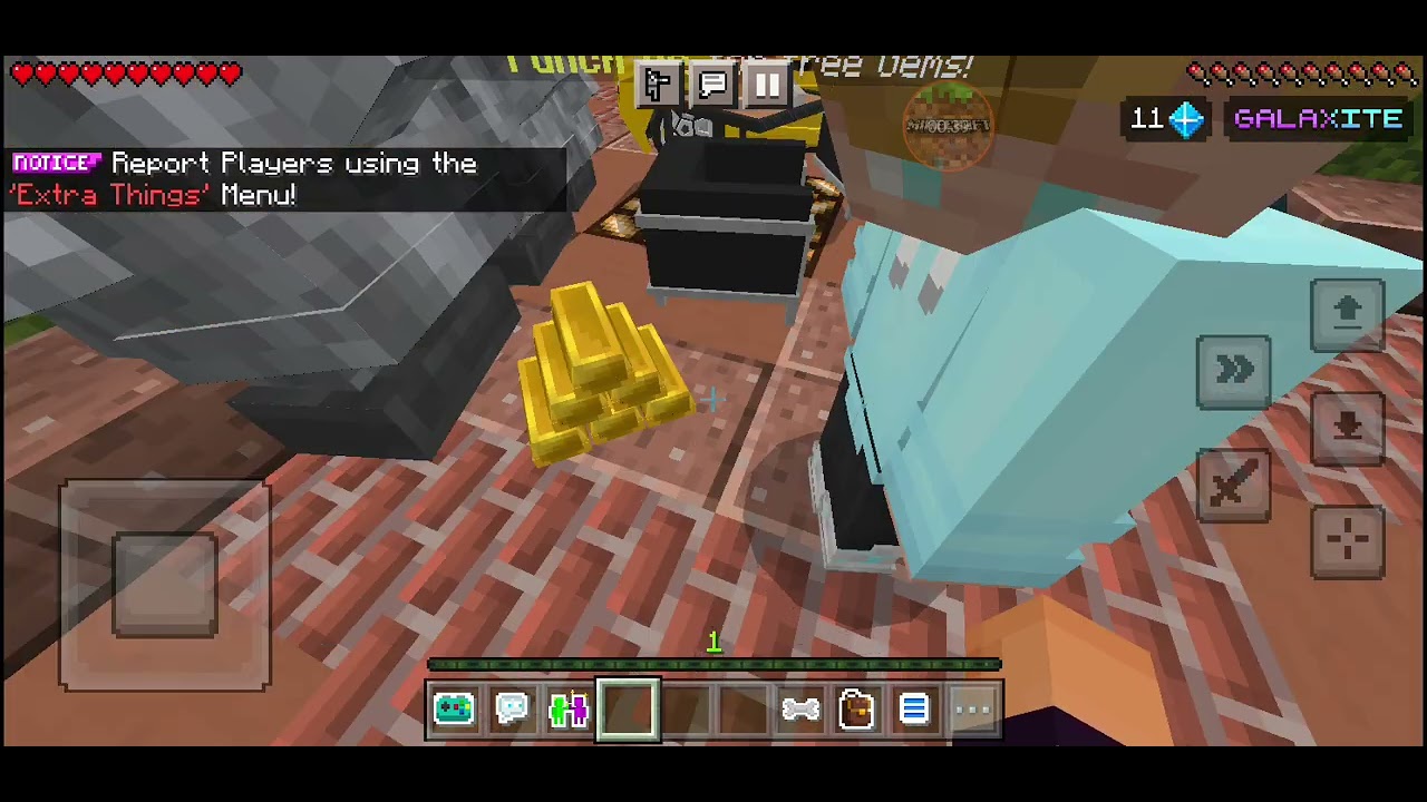 Minecraft gold bars - YouTube