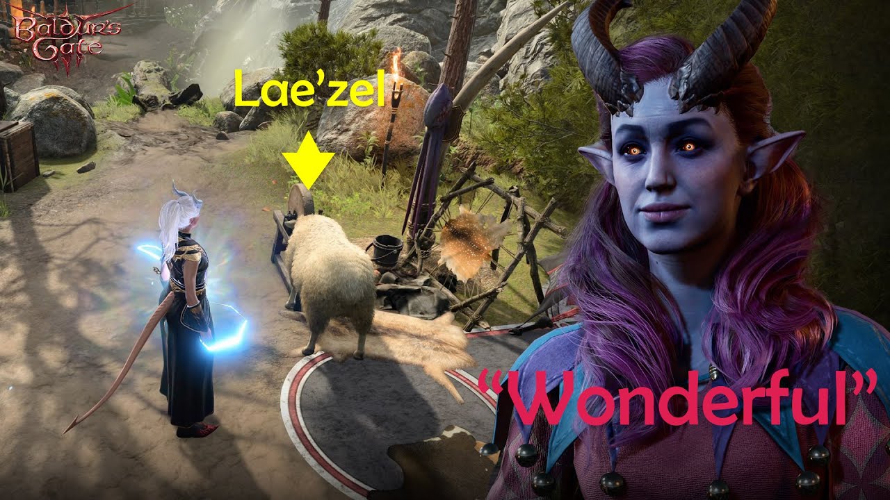 Baldur's Gate 3: What if you turn Lae'zel to sheep before Alfira comes ...