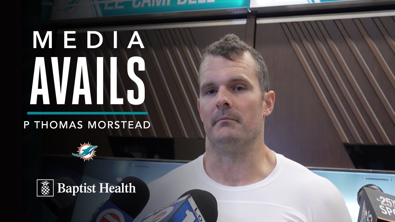 Punter Thomas Morstead meets with the media | Miami Dolphins - YouTube