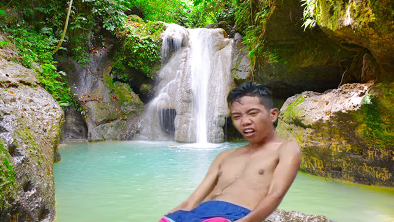 irong boang sa Busagak Falls in Cebu Pinamungajan - YouTube