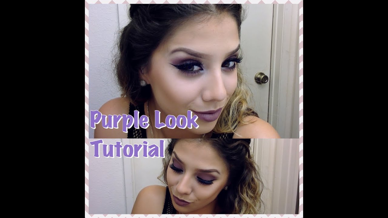 Purple Look Tutorial | MarianneMMakeup - YouTube