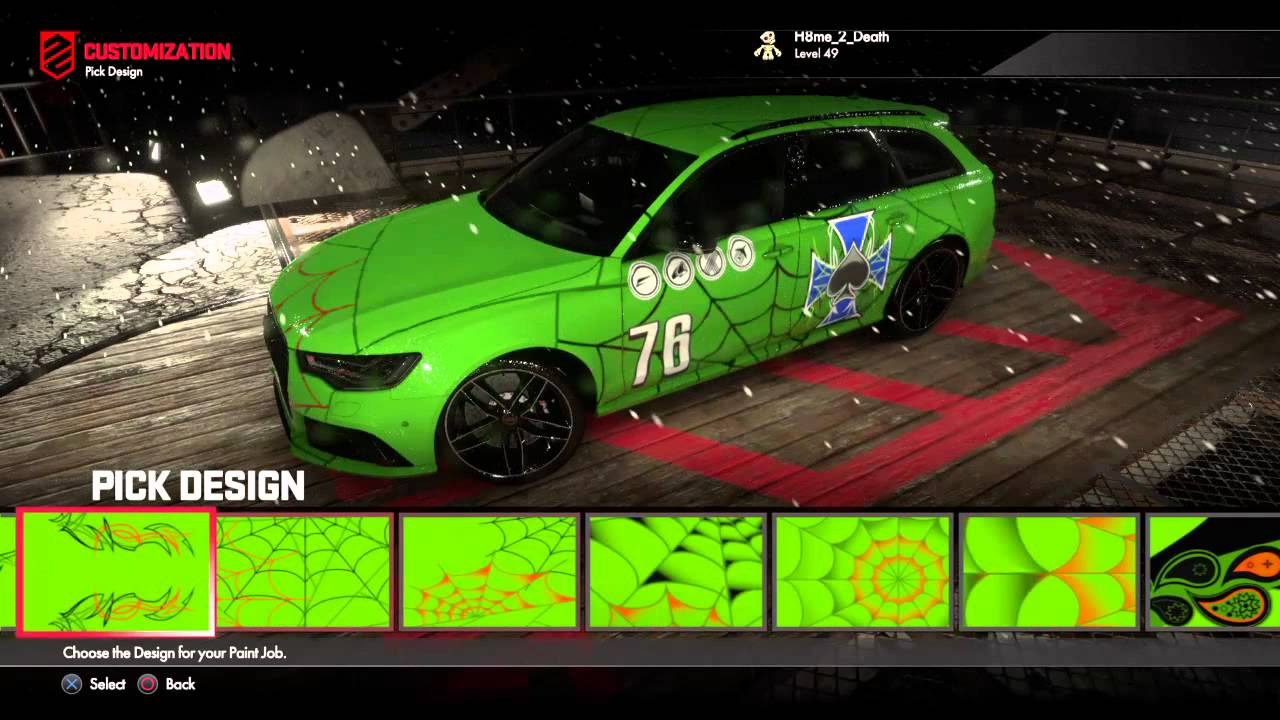 DRIVECLUB menu, settings and cars - YouTube