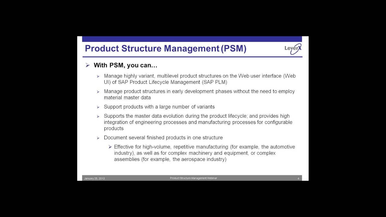 Fundamentals of Product Structure Management in SAP PLM 7 0X Video ...