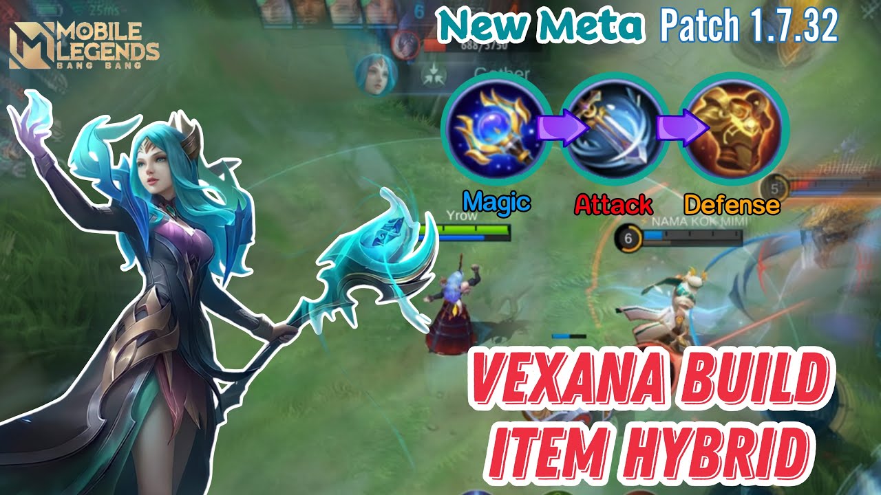 TEST BUILD ITEM HYBRID VEXANA | Gameplay Hero Vexana | Mobile Legends ...