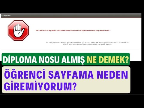 Diploma Nosu Almış Öğrenci Ne Demek? Sisteme Neden Girilmiyor?  Diploma İşlemi Nasıl Olacak?
