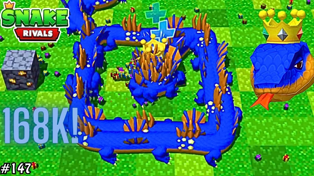 Snake - Rivals || SNEK SNAKE GAMEPLAY || FAVORITE SNAKE | 168k Score ...