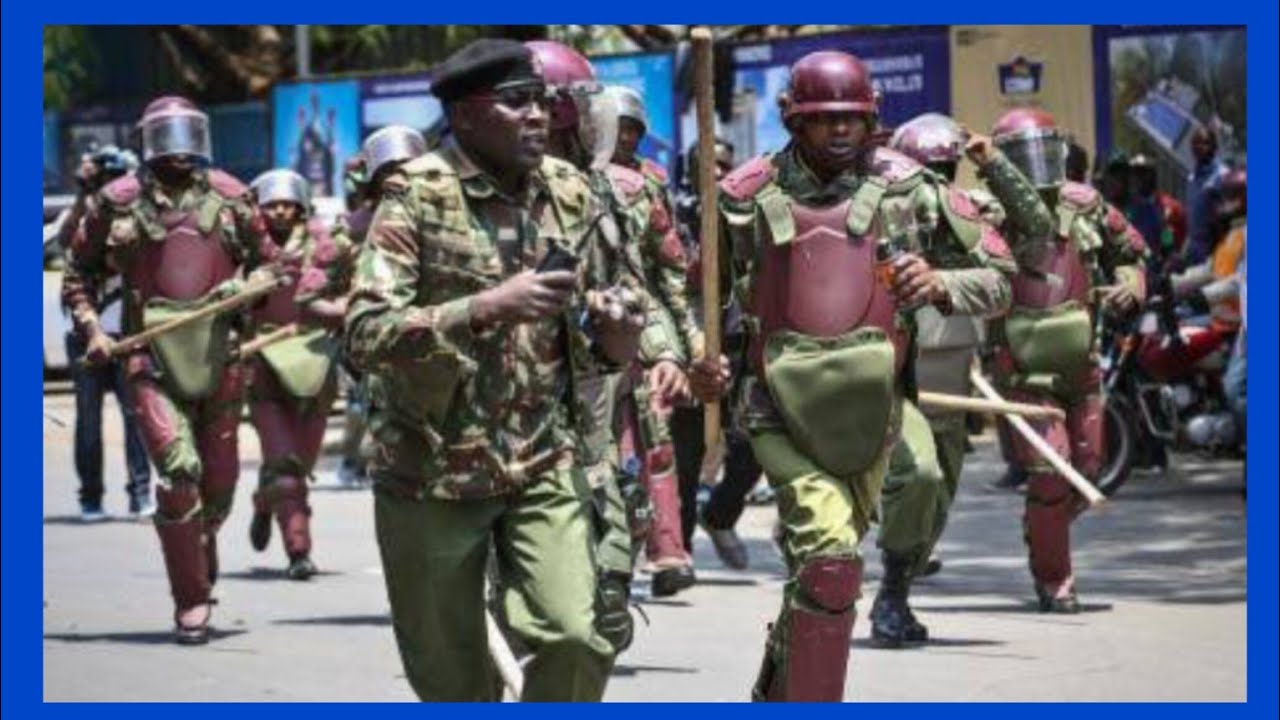 Gen Z's overpowers police Nairobi today - YouTube