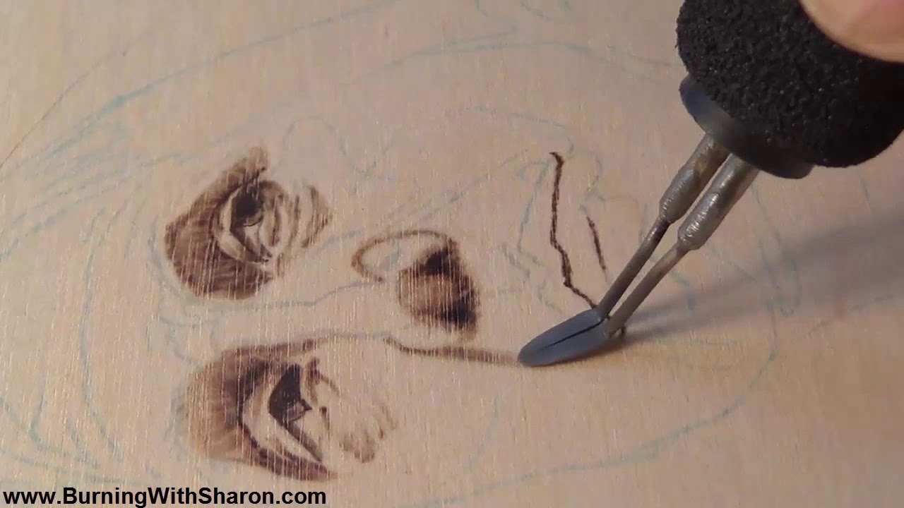 Pyrography: How to Start Wood burning the Human Face - YouTube