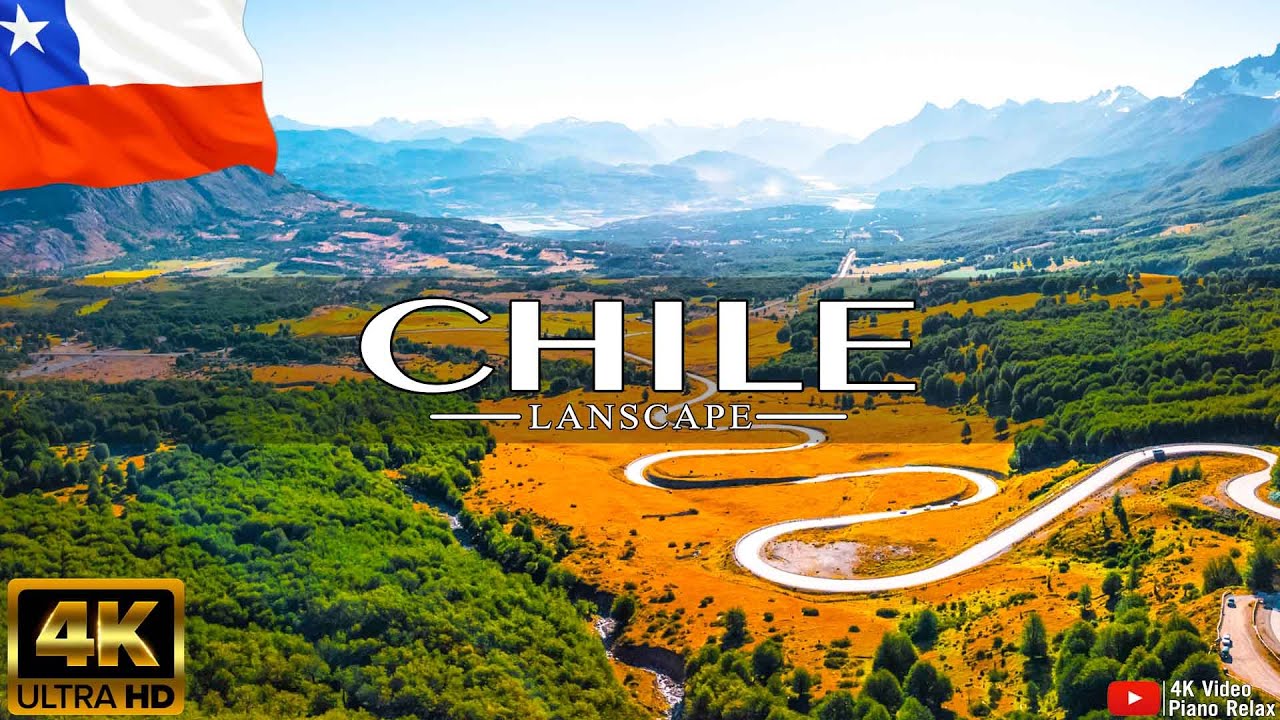 FLYING OVER CHILE (4K UHD) - Relaxing Music Along With Beautiful Nature ...