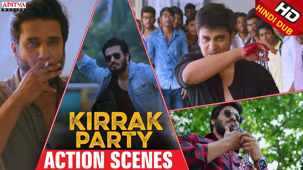 Kirrak Party Nikhil Action Scenes l B2B Hindi Dubbed Movie Action ...