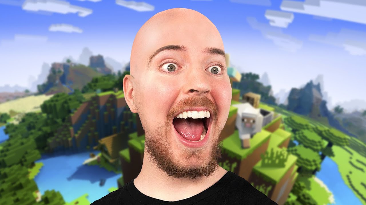 MrBeast is BALD in Minecraft... - YouTube