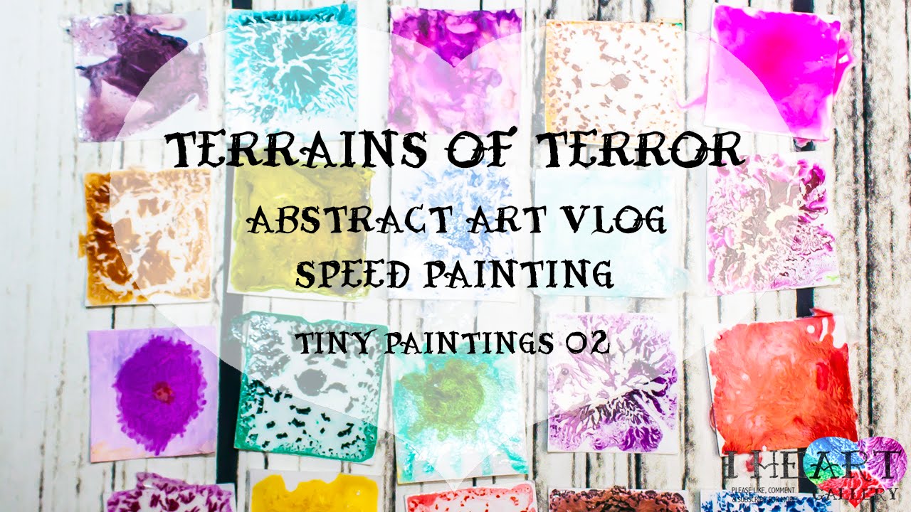 Terrains of Terror - Tiny Painting 02 - Speed Painting - Abstract Art ...