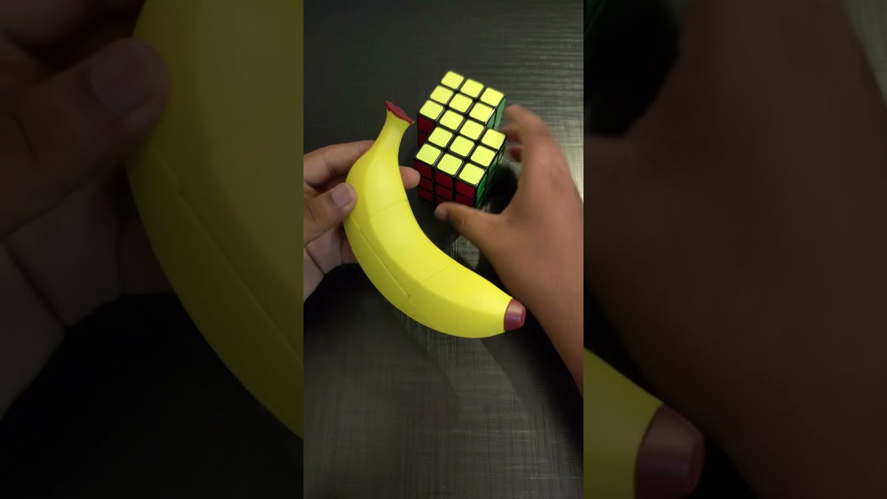 Rubik's Cube Turns into a Banana Cube #shorts - YouTube