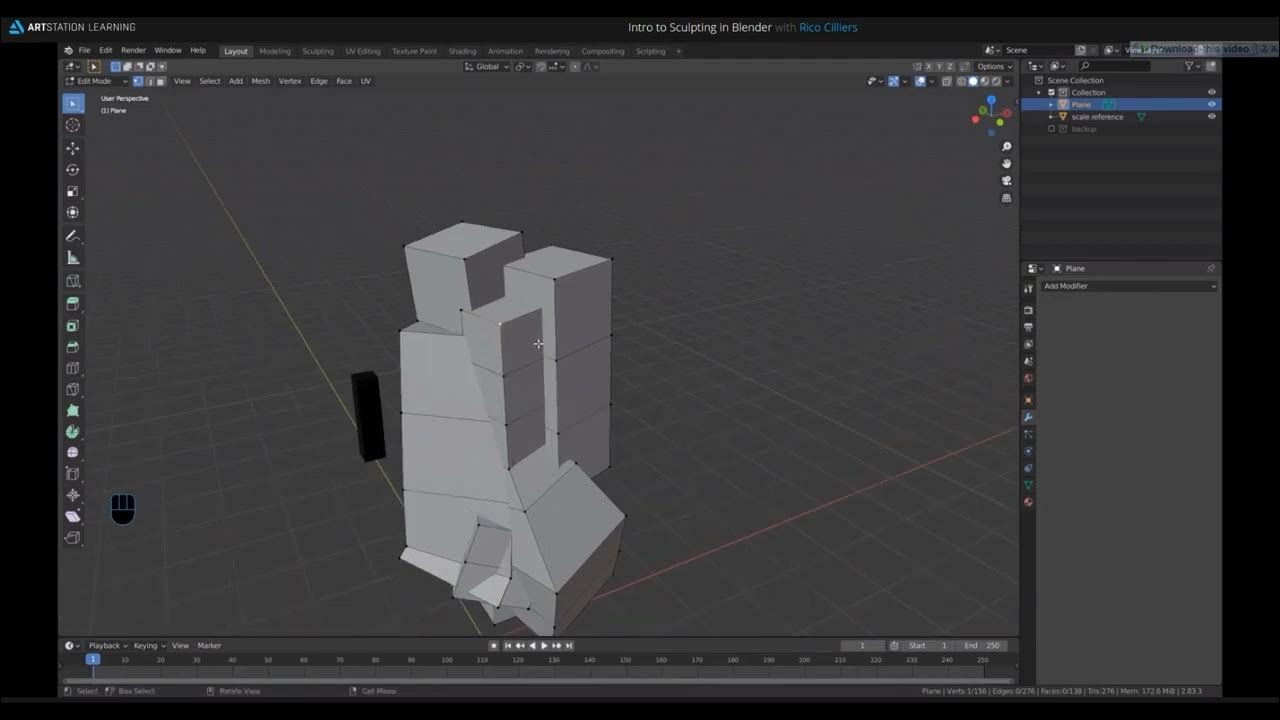 Intro To Sculpting In Blender - Blockout - YouTube