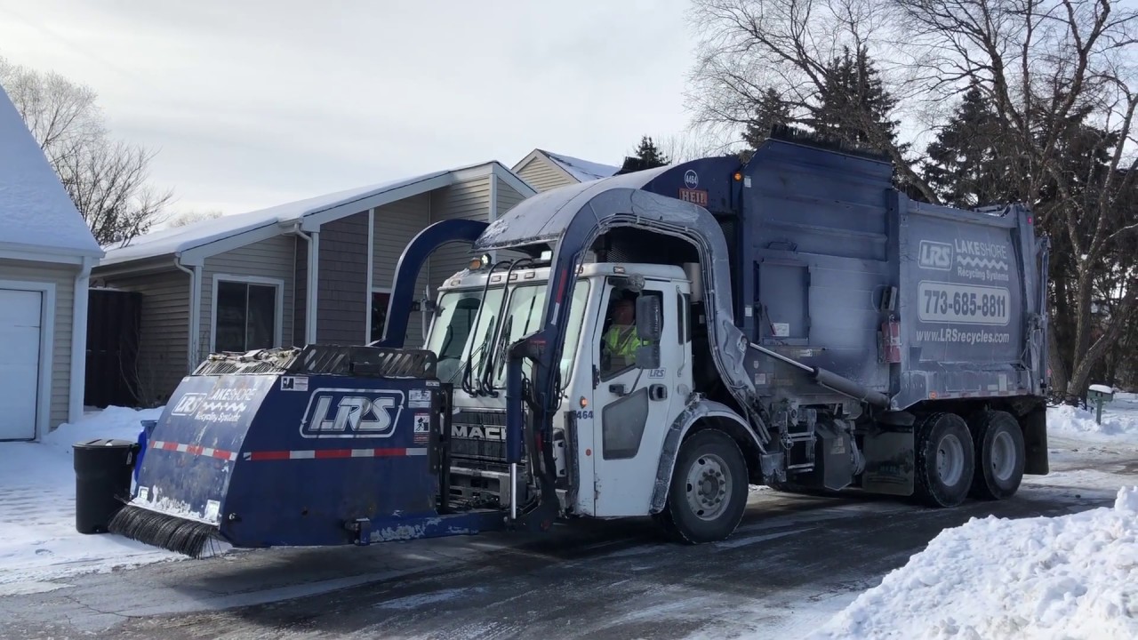 Garbage Truck Compilation- Cold LRS Day - YouTube