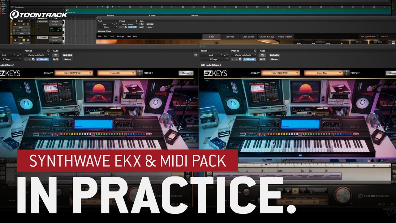 Synthwave EKX & MIDI Pack for EZkeys – In Practice - YouTube