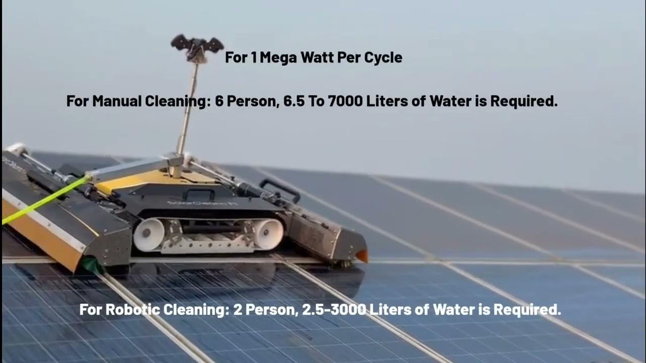 SolarCleano F1 - Solar panel cleaning robot - YouTube