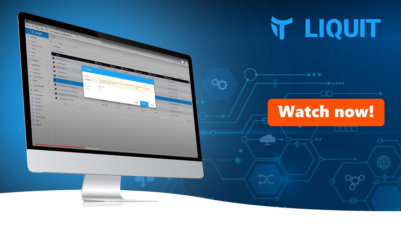 How to use the Liquit platform in an App Volumes environment - YouTube
