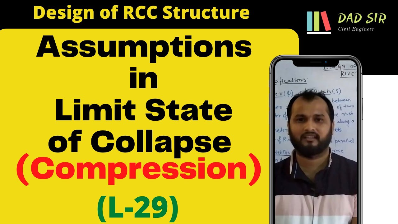 Assumption in Limit State of Collapse : Compression || Design of RCC ...