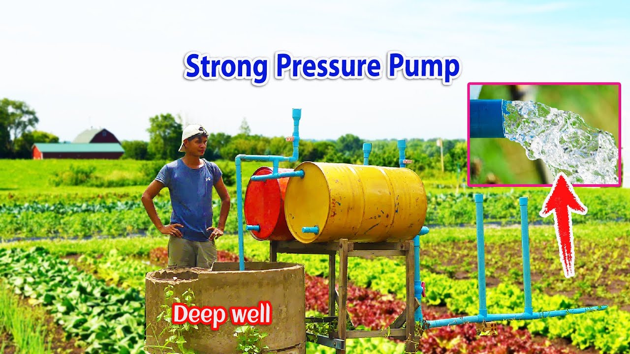 Pressured Pump from Deep well, Amazing Auto water motion from deep well ...