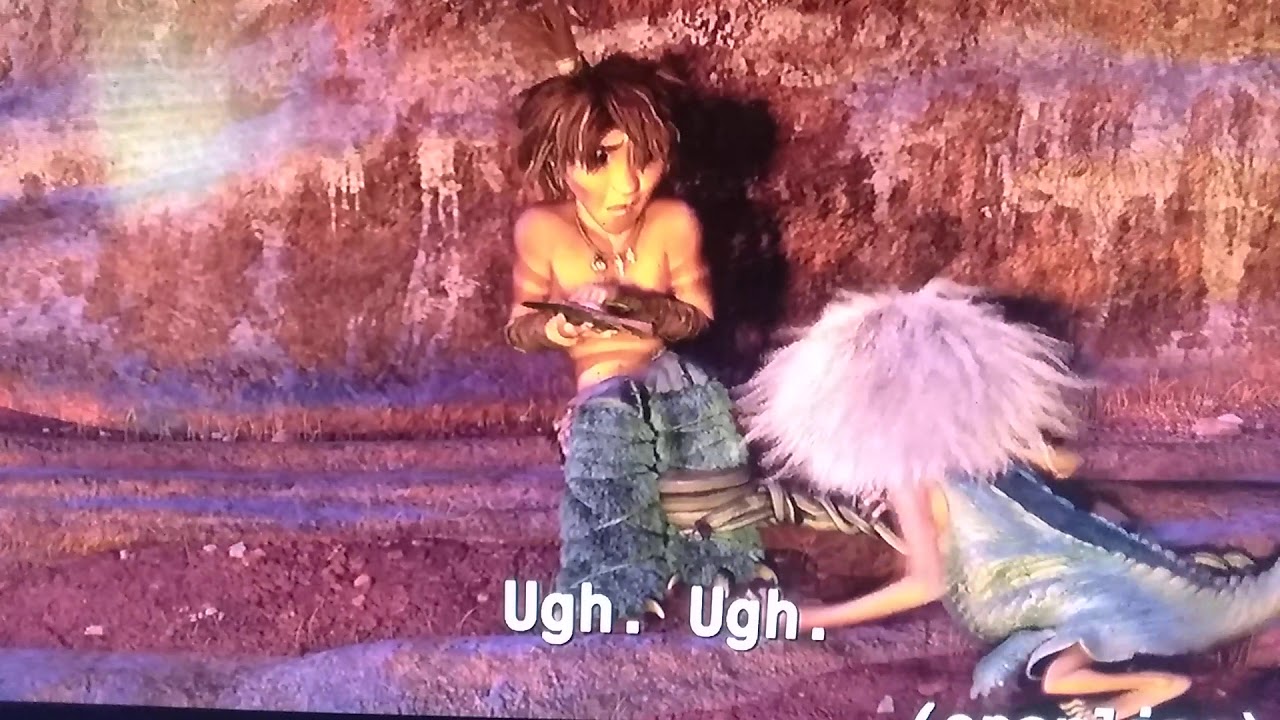 the Croods the Cave Croods Family eat big Bird Meat Roast - YouTube