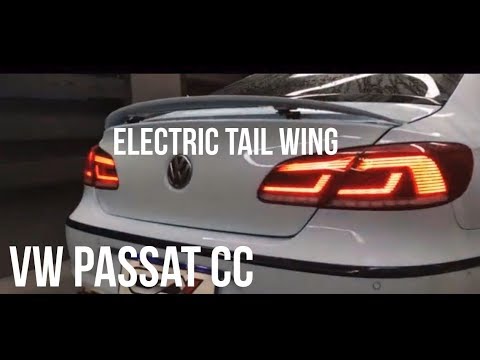 VW electric tail wing - YouTube
