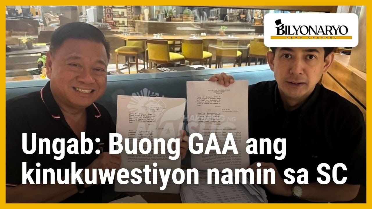 Ungab: Buong GAA ang kinukuwestiyon namin sa SC | Agenda - YouTube