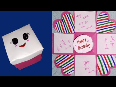 How to Make Explosion Box | DIY Paper Craft | Gift Box Idea - YouTube