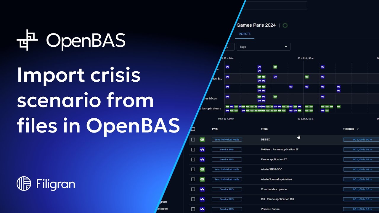 Overview - Import crisis scenario from files in OpenBAS - YouTube