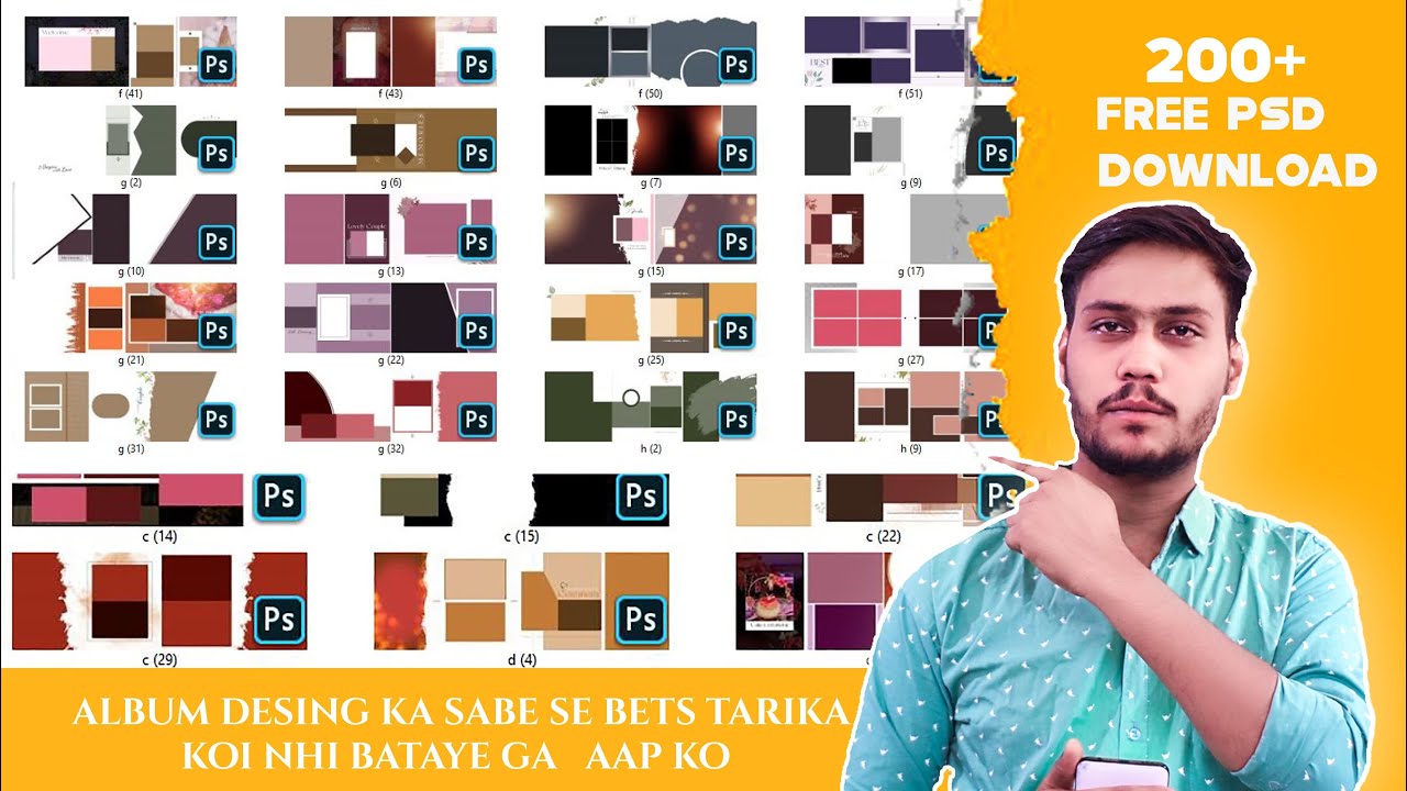 how to create wedding album design || album art || album ko desing kese ...