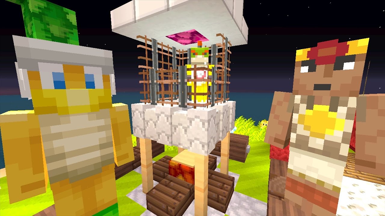 Minecraft Wii U Nintendo Fun House Bowser Jr Gets Eaten 58 Youtube