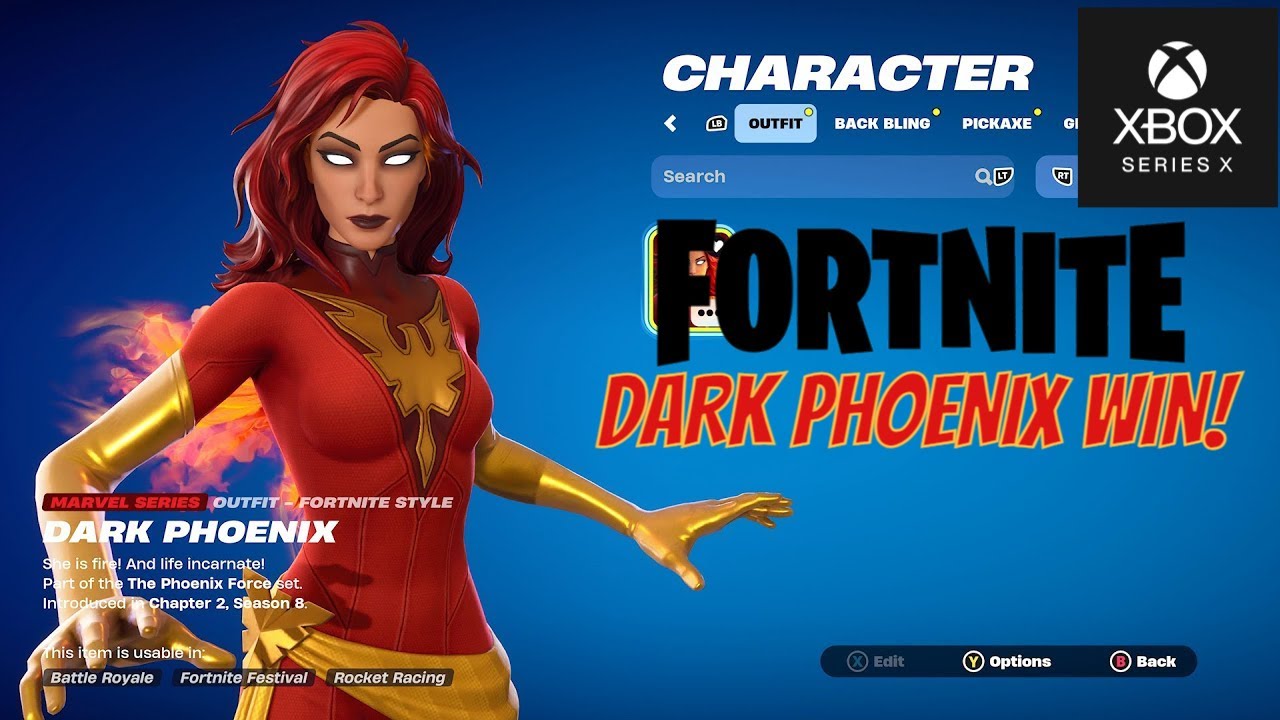 FORTNITE DARK PHOENIX WIN ! XBOX - YouTube