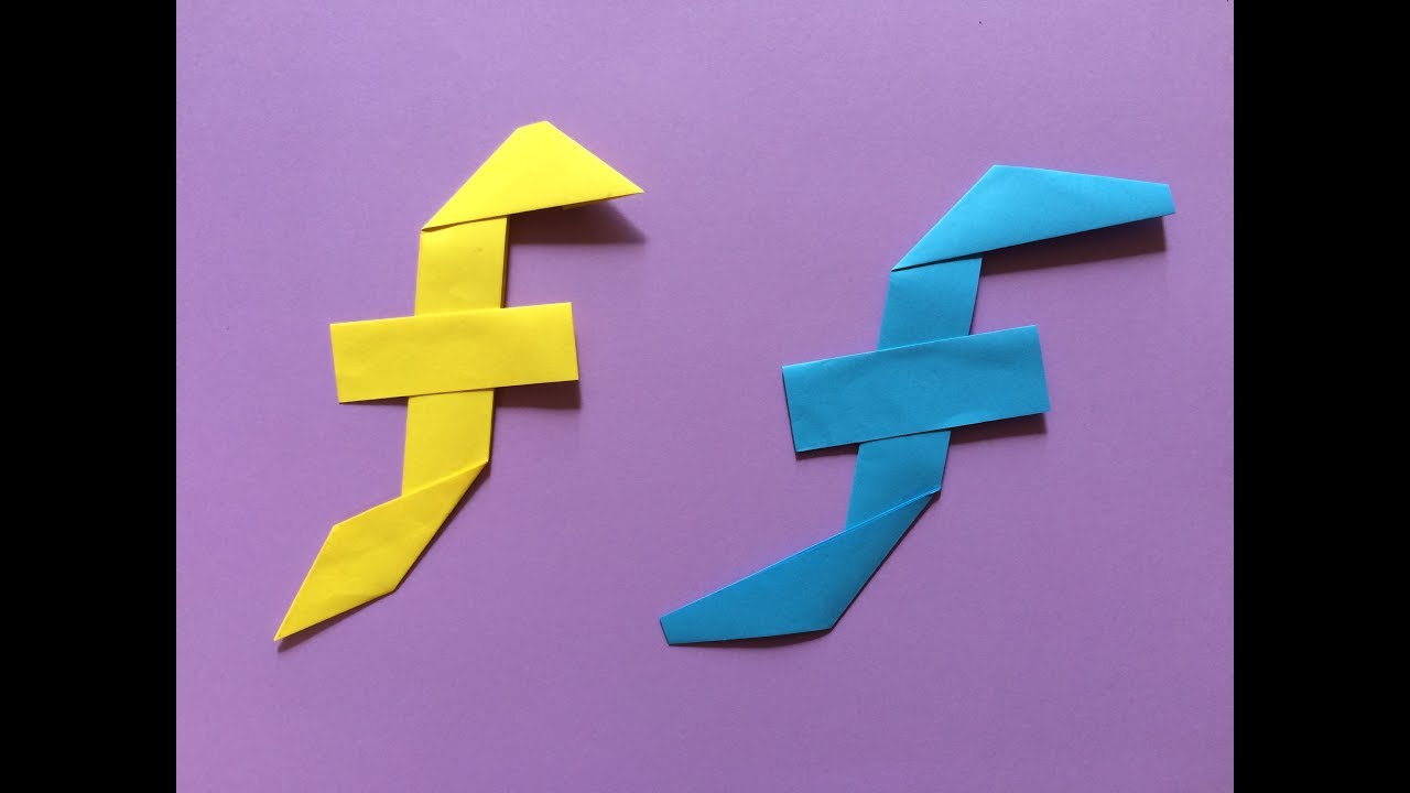 How To Make a Paper Small f Consonant | Origami Easy Paper Small f ...